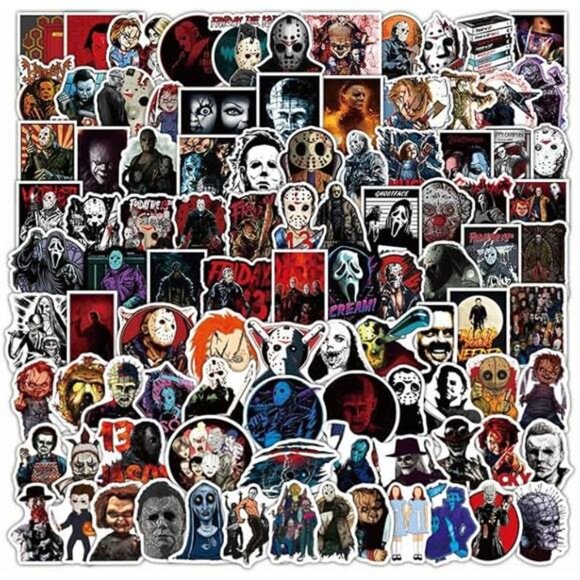 Holiday | 15 Pcs Horror Stickers Horror Movie Stickers Waterproof Vinyl ...